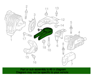 2015-2017 Chrysler 200 Isolator Isolator 68224909AD | TascaParts.com
