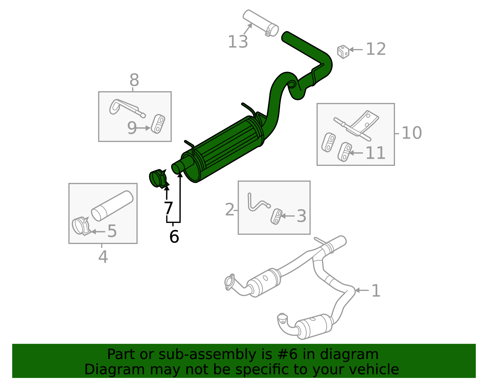 2007-2019 Ford E-350 Super Duty Exhaust Muffler 9C2Z-5230-E | OEM Parts ...