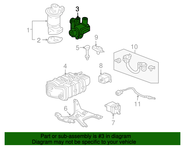 2005-2010 Honda Purge Solenoid 36162-RJA-A01 | OEM Parts Online
