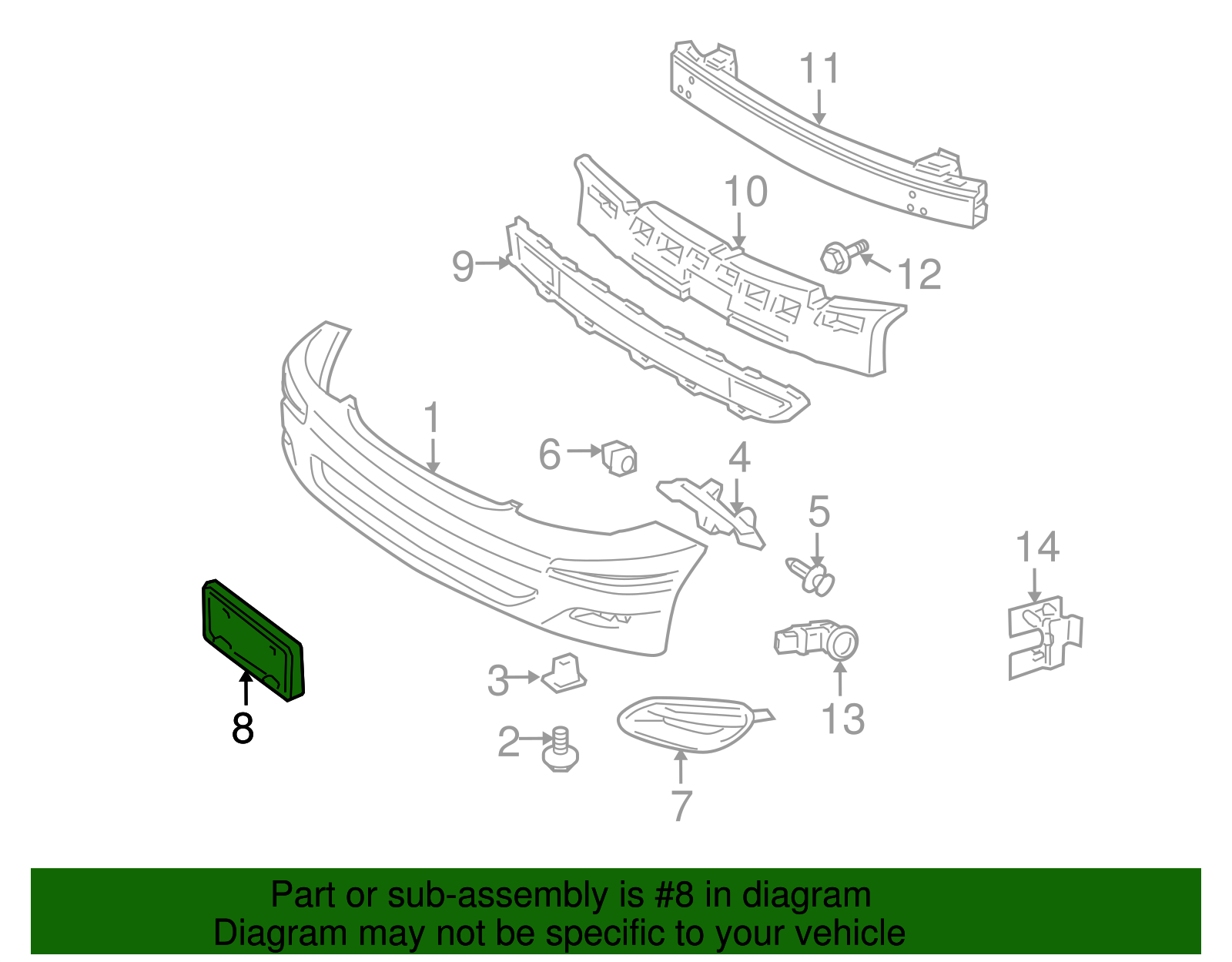 Genuine Toyota License Plate Bracket (Front) part# 75101-AE010 for 2006 ...