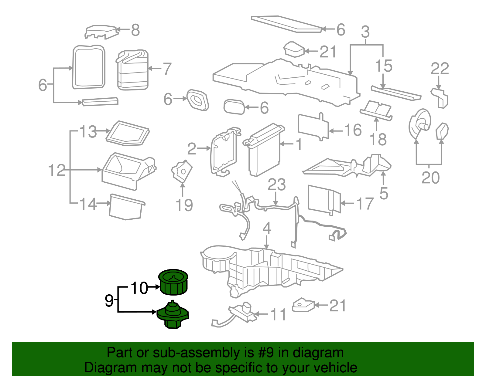 2010-2014 GM Heating and Air Conditioning Blower Motor with Wheel ...