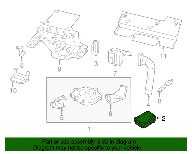 2015-2018 Nissan Pathfinder Control Module 873D6-9PF0A | Nissan Parts Plus