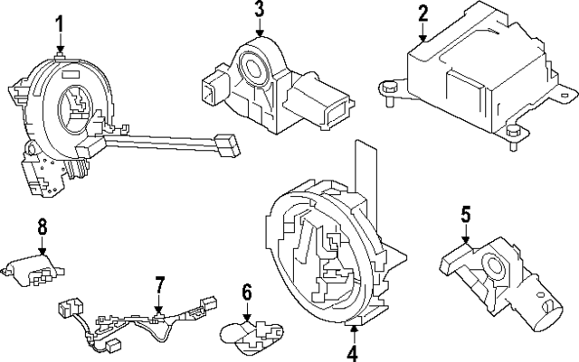 98856-6CB0A - Passenger Discriminating Sensor 2019-2020 Nissan Altima ...
