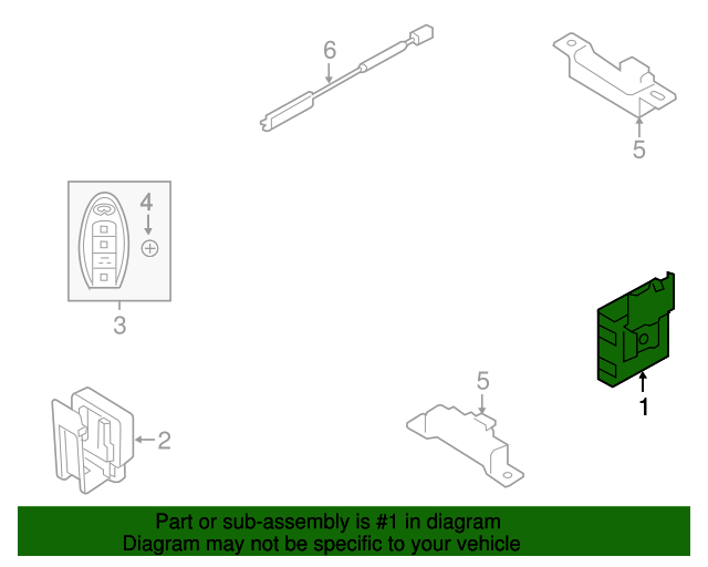 28595-1LK0A - Control Module 2017-2024 Nissan Armada | Nissan Parts ...