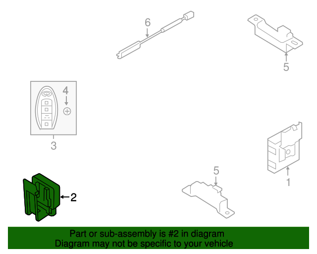 25640-1LK0A - Warning Buzzer 2017-2024 Nissan Armada | Nissan Parts ...