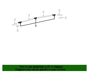 75596-35020-A0 - Roof Molding - 2007-2014 Toyota FJ Cruiser | Lithia ...