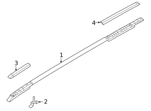 87280-R0000 - Rack Assembly Roof Right-Hand 2022-2024 Kia Carnival ...