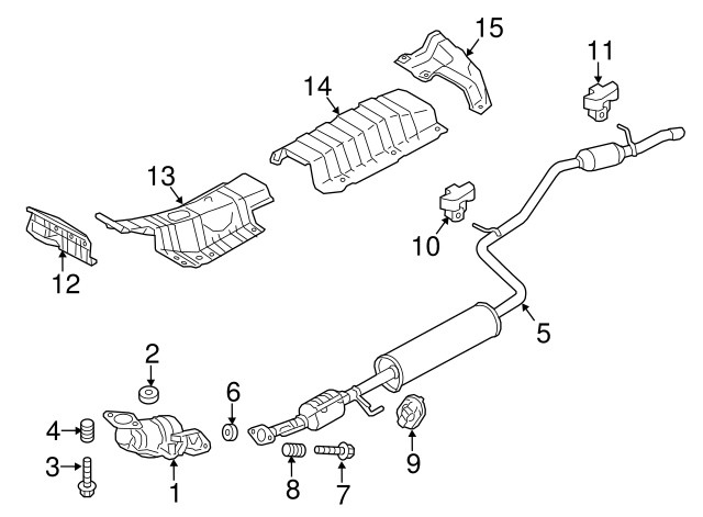 1575A122 - Exhaust Pipe To Manifold Gasket - 2014-2020 Mitsubishi ...