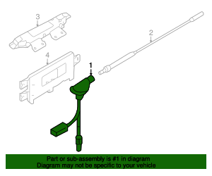 997-647-221-00 - Radio Antenna Base 2006-2013 Porsche | AutoNation Parts