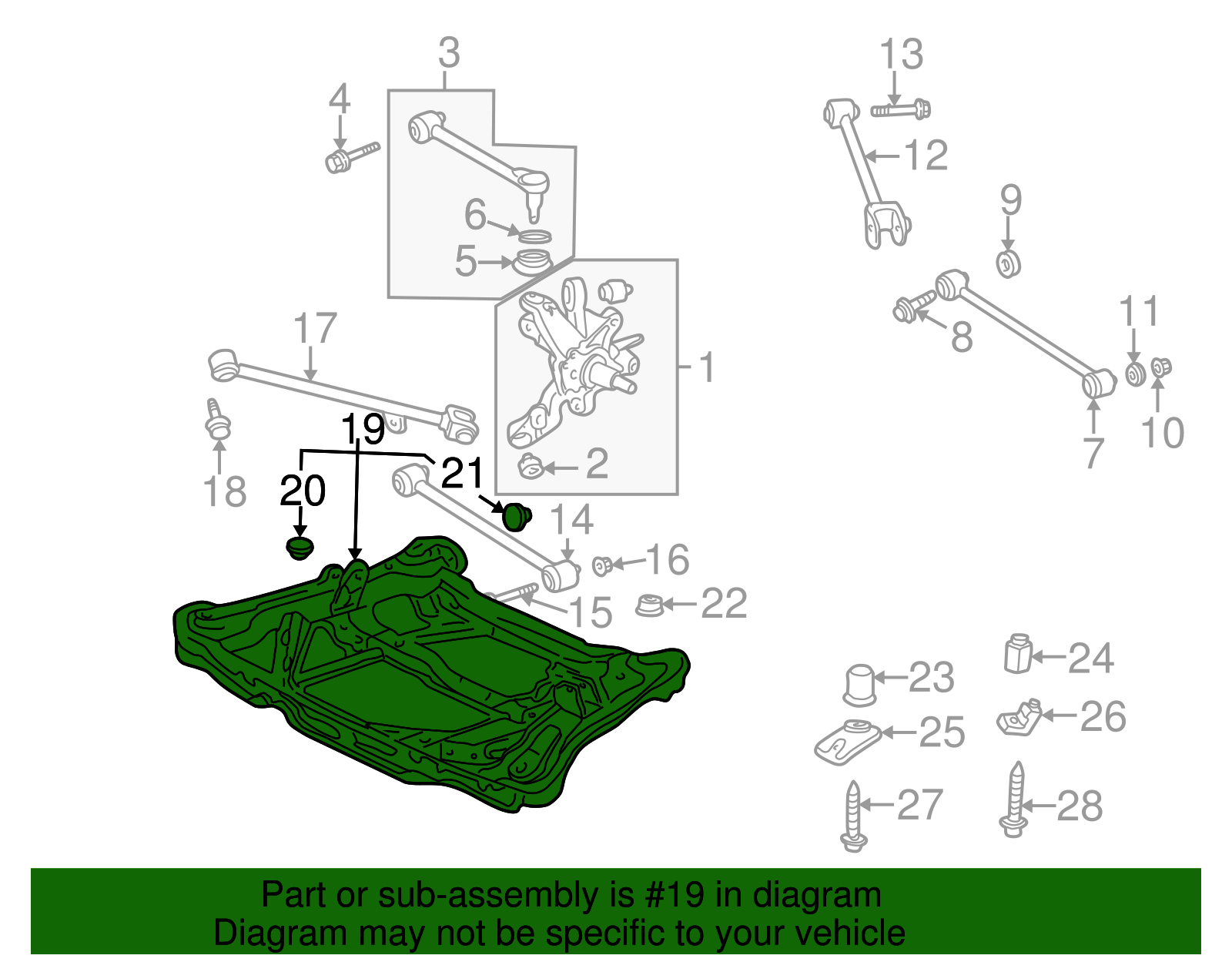 50350-SDR-L10 - Suspension Sub-Frame Cross-Member | Genuine Honda Parts