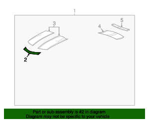 2016-2019 Chevrolet Camaro Front Bumper Upper Decal in Black 84040613 ...