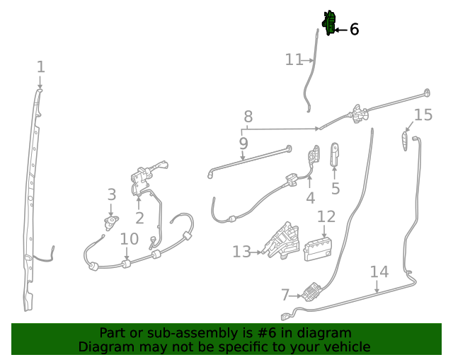 906-730-16-35 - Sliding Door Latch 2010-2023 Mercedes-Benz | Mercedes ...