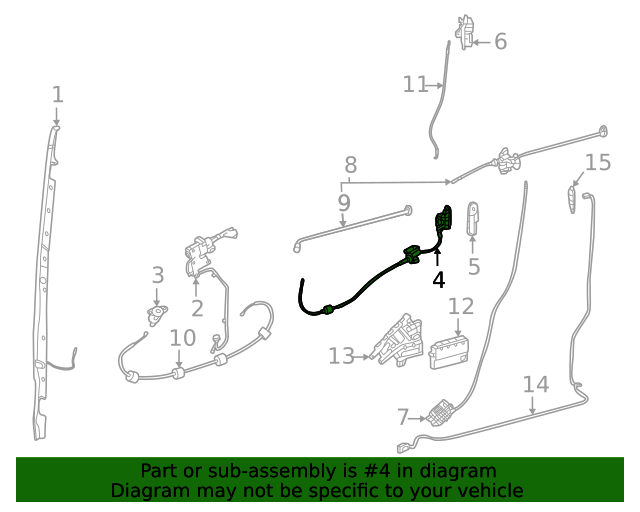9107304100 - Lower Latch 2019-2023 Mercedes-Benz | Mercedes-Benz USA Parts