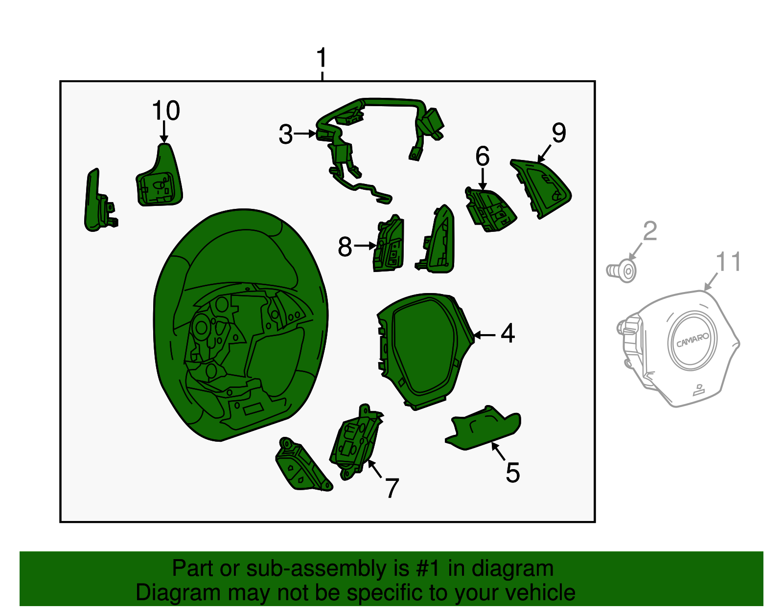 84744886 - F Wheel 2018-2019 Chevrolet Camaro | AutoNation Parts