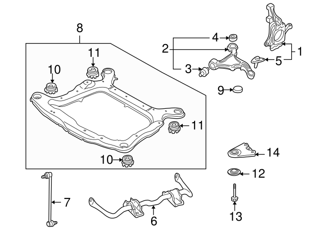 2003-2014 Volvo XC90 Stabilizer Bar 30635778 | TascaParts.com