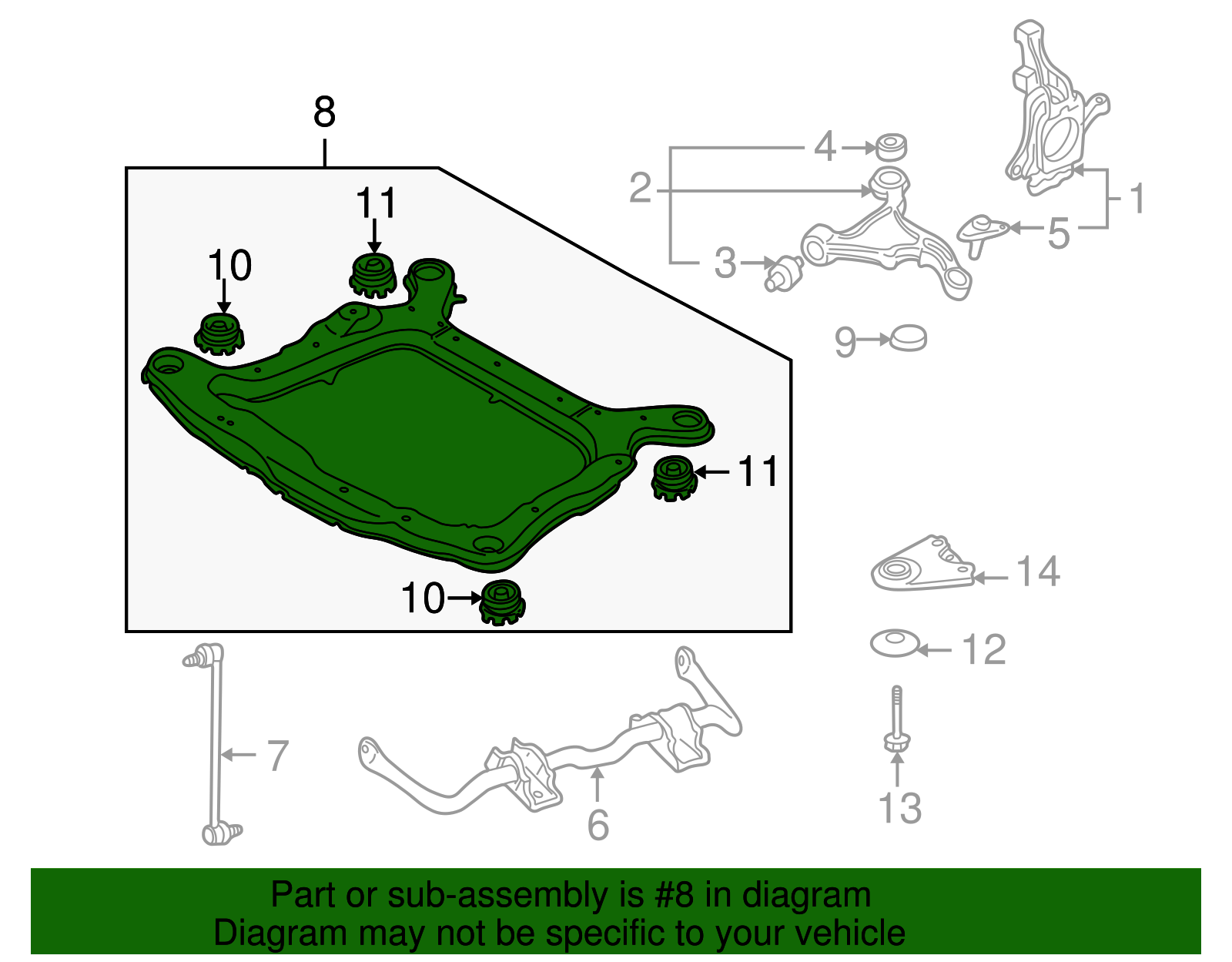 2003-2006 Volvo XC90 Engine Cradle 31406368 | OEM Euro Parts