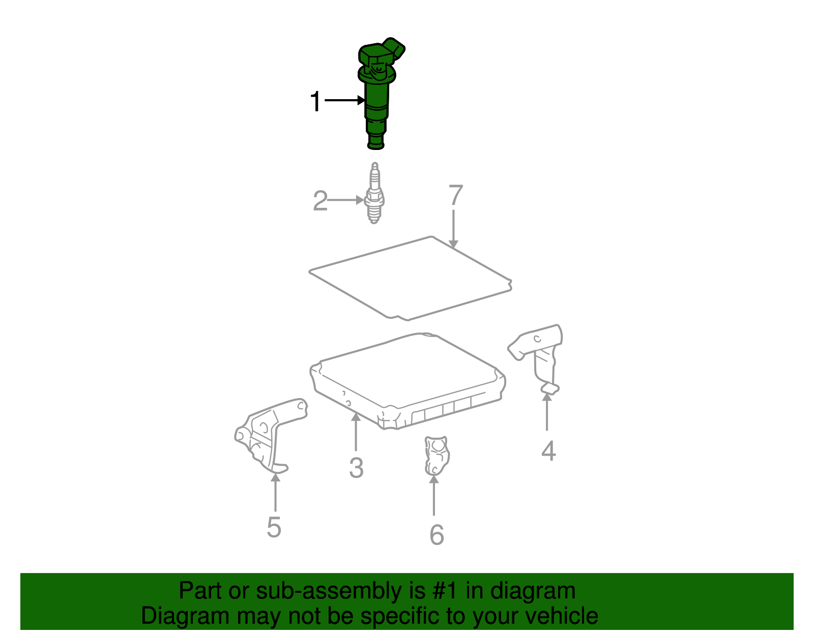 2000-2008 Toyota Direct Ignition Coil 90919-02262 | Toyota Parts Center