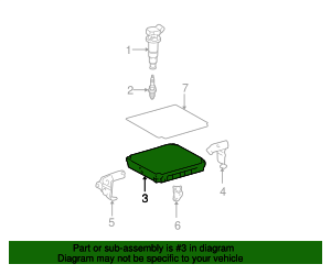 2007-2008 Toyota Ecm 89661-02R02 | Toyota Parts