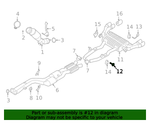 18308593694 - 2018-2023 BMW Rear Muffler Bracket (18-30-8-593-694 ...