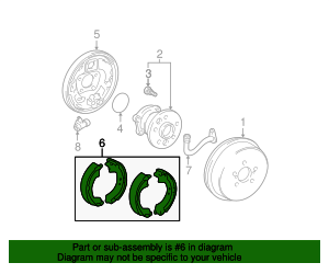 04495-33030 - Drum Brake Shoe - 2002-2006 Toyota Camry | OEM Genuine ...