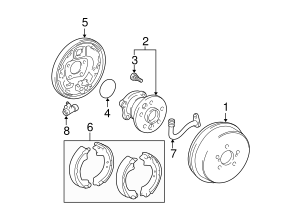 42410-33050 - Hub & Bearing - 2002-2004 Toyota Camry | OEM Genuine ...