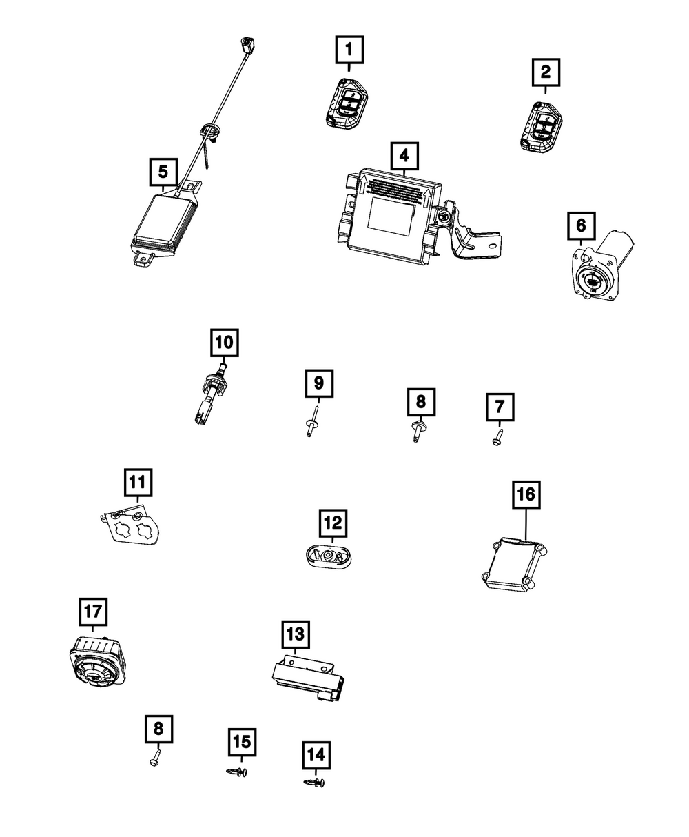68283478AA - High-Quality Intrusion Module Sensor for 2025 Jeep ...