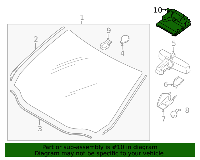 2019-2020 Ford Edge Front Camera K2GZ-19G490-C | TascaParts.com