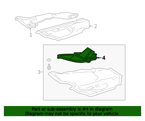 51447-06902 - Cover, Engine Under, No. 4 Center - 2018-2021 Toyota ...