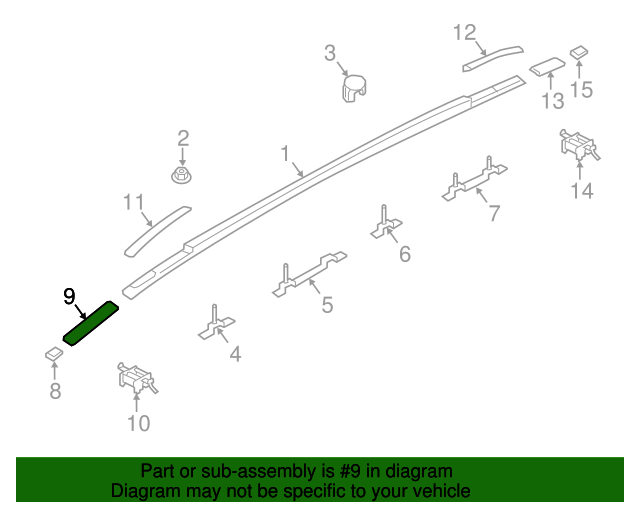 2013-2018 Hyundai Santa Fe Sport Front Molding 87240-2W100 | OEM Parts ...
