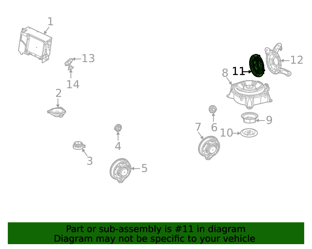 247-820-14-00 - Roof Speaker 2020-2023 Mercedes-Benz | Mercedes-Benz ...