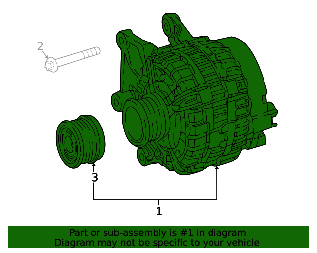 000-906-99-05-80 - Alternator 2019-2023 Mercedes-Benz | Mercedes-Benz ...