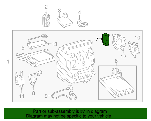 88515-26070 - Expansion Valve - 2006-2020 Toyota | OEM Genuine Toyota Parts