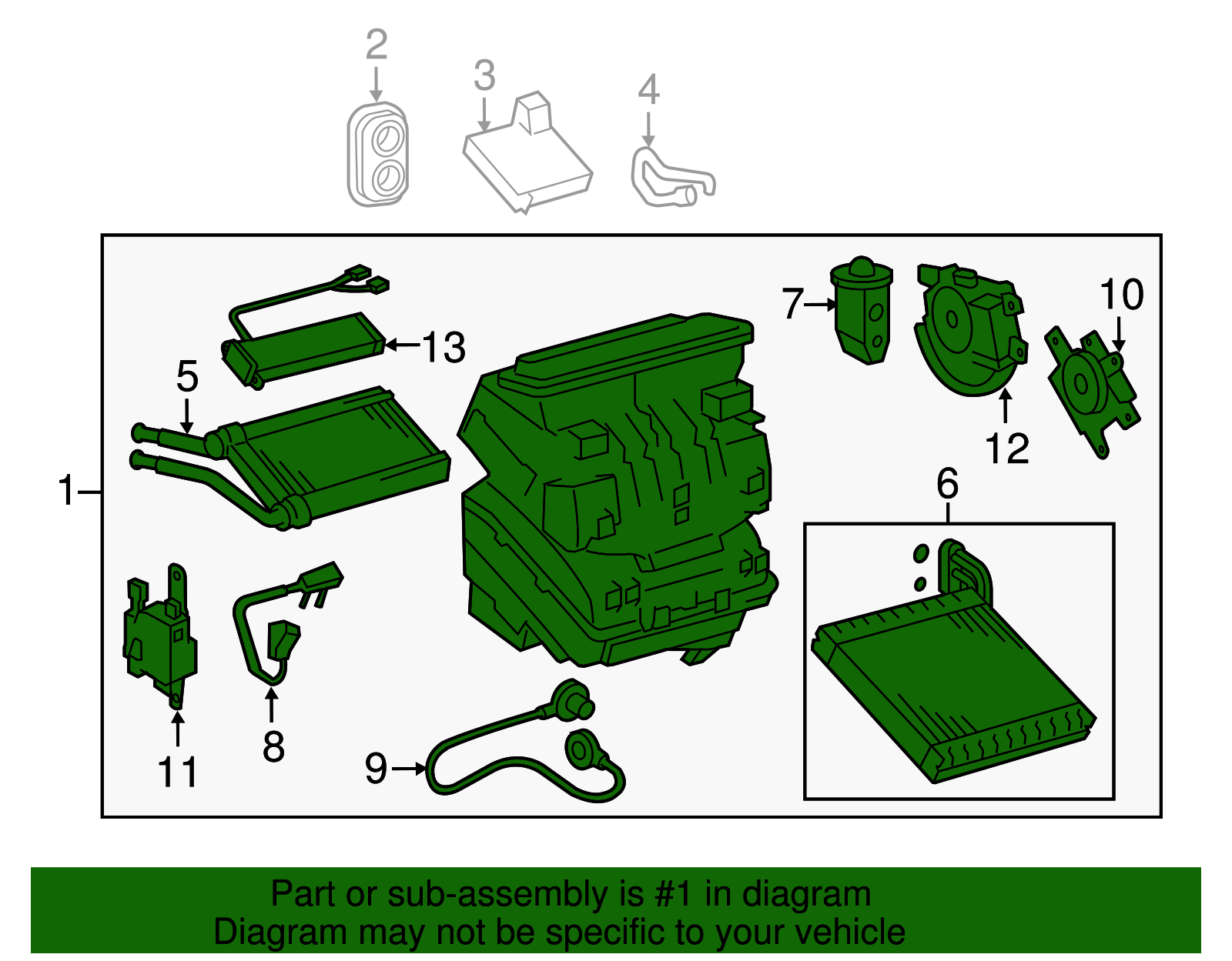 87050-0R010 - HVAC Unit Case Assembly 2006-2011 Toyota RAV4 ...