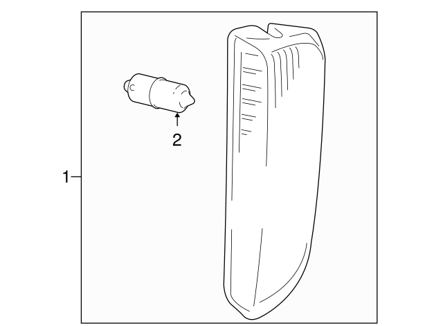 2003-2012 Land Rover Range Rover Backup Lamp XFD000053 | JaguarParts.com