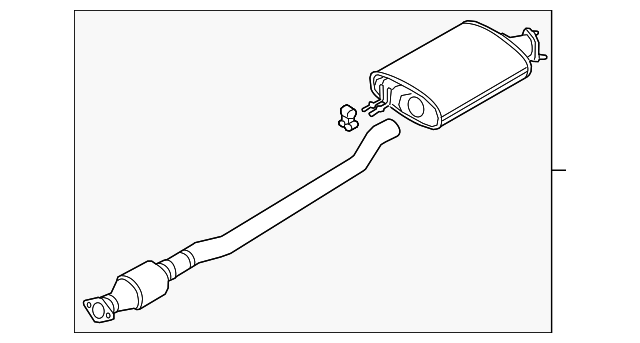 2020-2022 Kia Telluride Muffler & Pipe Assembly 28600-S9200 | Genuine ...