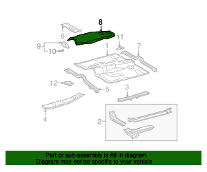 58115-60020 - High-Quality Floor Pan Reinforcement for 2003-2009 Lexus ...