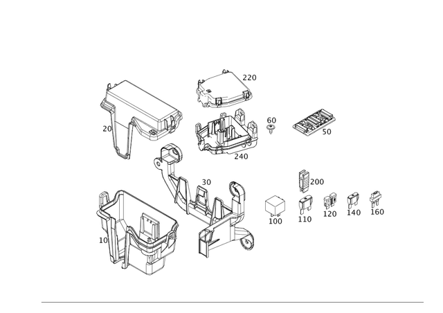 4535400250 - Fuse And Relay Box 2009-2010 Smart Fortwo | Mercedes-Benz ...