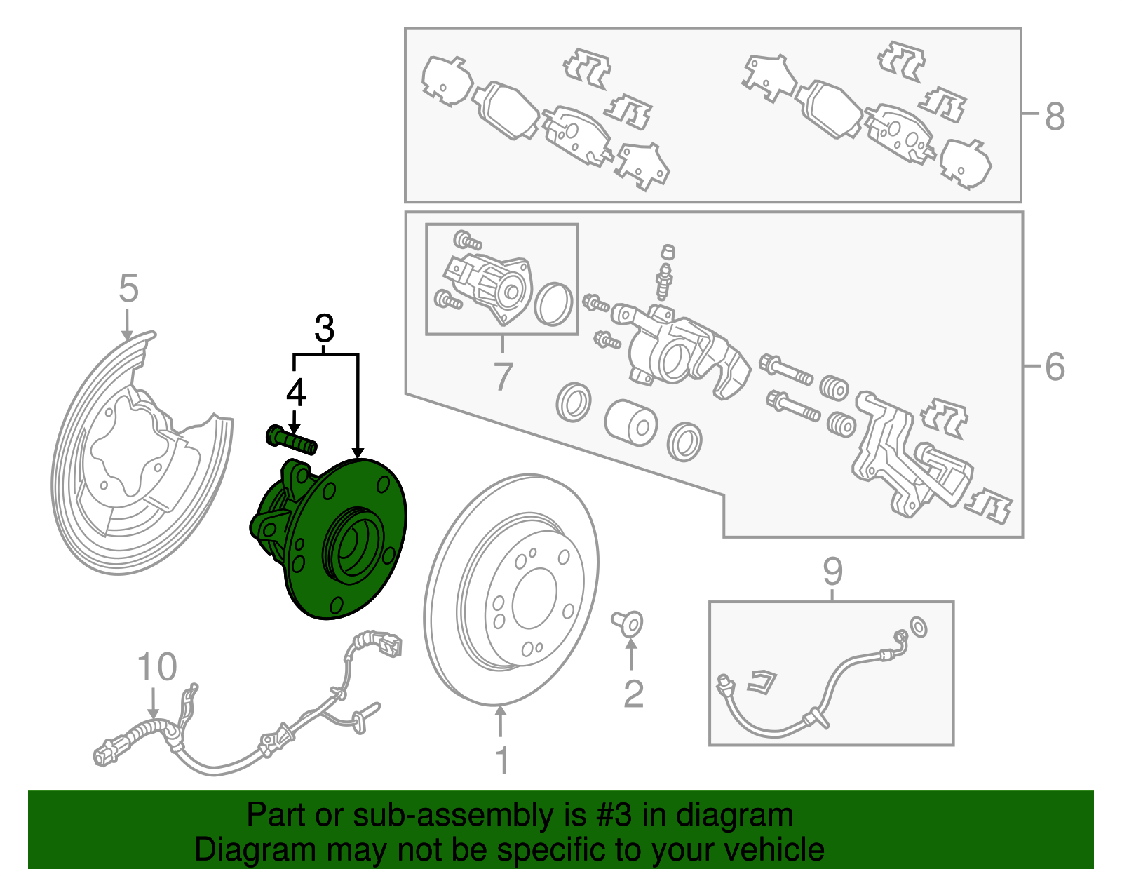 42200-TLB-A51 - Hub Assembly 2017-2022 Honda CR-V | Honda Parts Online