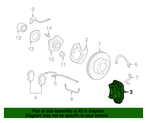2000-2005 Porsche Caliper Assembly 996-351-425-22 | Porsche Marin