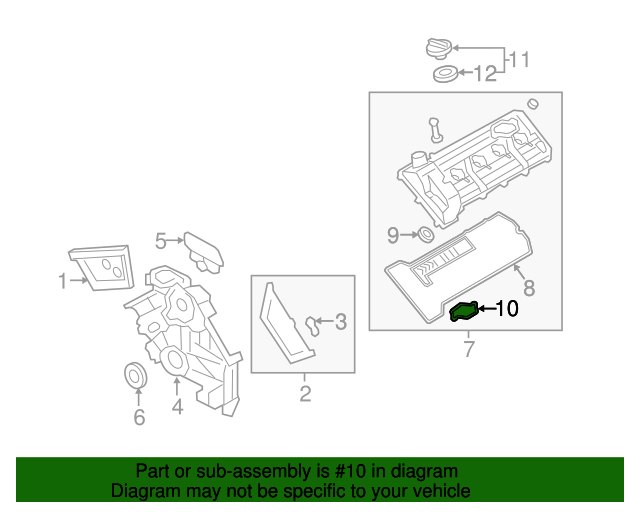 22444-3F400 - Valve Cover Gasket 2015-2017 Kia K900 | Kia.Parts Store