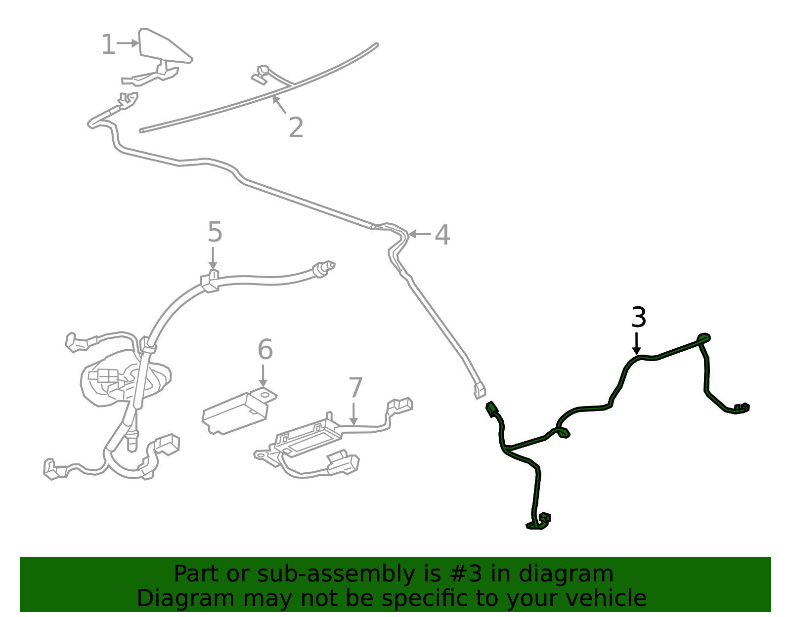 2021-2024 Chevrolet Blazer Instrument Panel Antenna Coaxial Cable ...