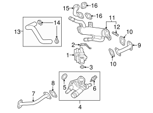 2016-2019 Hyundai Sonata Egr Valve 28400-2E610 | OEM Parts Online