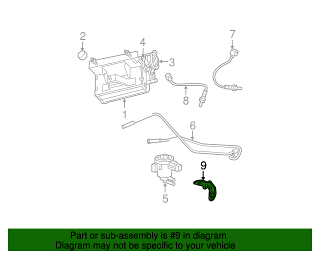 2006 Jeep Commander Rear Oxygen Sensor Clip 56041379AA | TascaParts.com