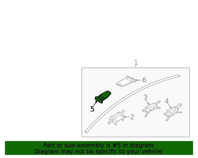 87233-L3000 - Roof Molding Cap 2021-2023 Kia K5 | Kia.Parts Store