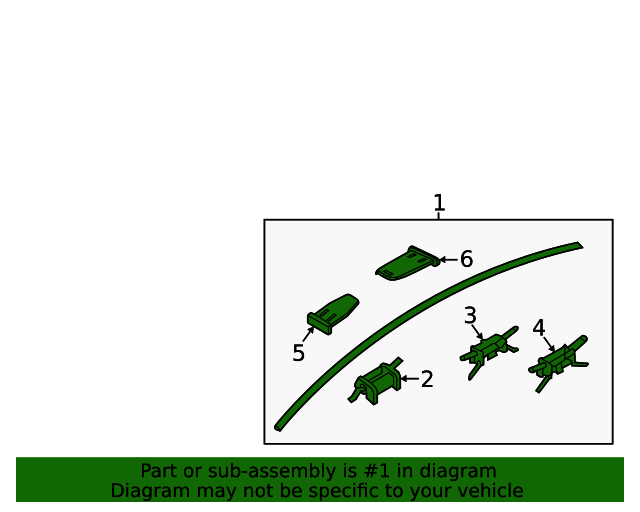 2021-2023 Kia K5 Roof Molding 87230-L3000 | Genuine Kia Parts