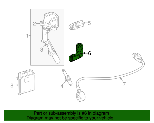 270-905-13-00 - Crankshaft Position Sensor 2014-2021 Mercedes-Benz ...