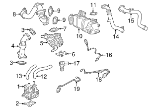 2017-2021 GM Egr Valve 12689249 | TascaParts.com