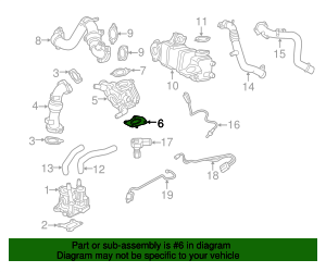 2017-2023 GM Exhaust Gas Recirculation (EGR) Cooler Bypass Gasket ...