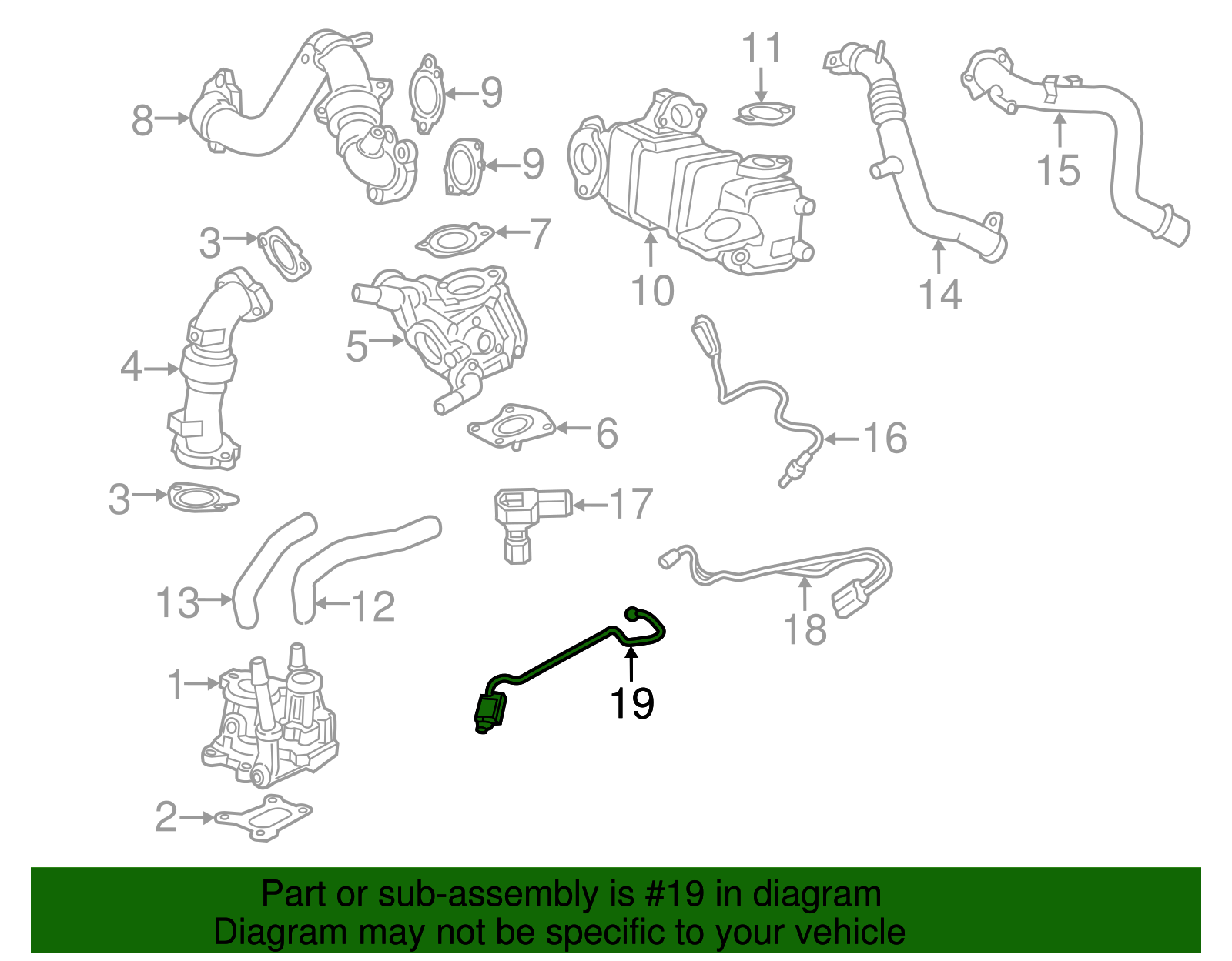 2017-2019 GM Nitrogen Oxides Sensor 12718742 | OEM Parts Online