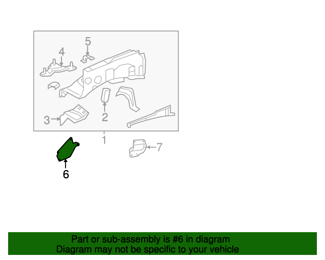 53736-0C030 - Fender Apron Seal (Right, Front) - 2007-2021 Toyota | OEM ...